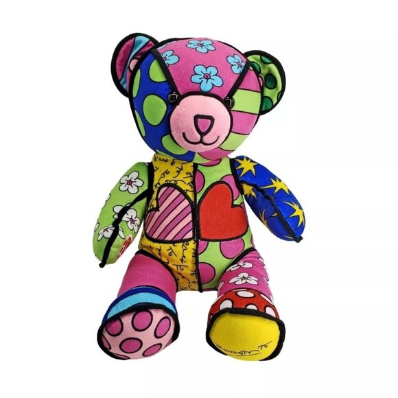 Build-A-Bear | Toys | Buildabear Romero Britto Plush Teddy Bear Pop Art ...